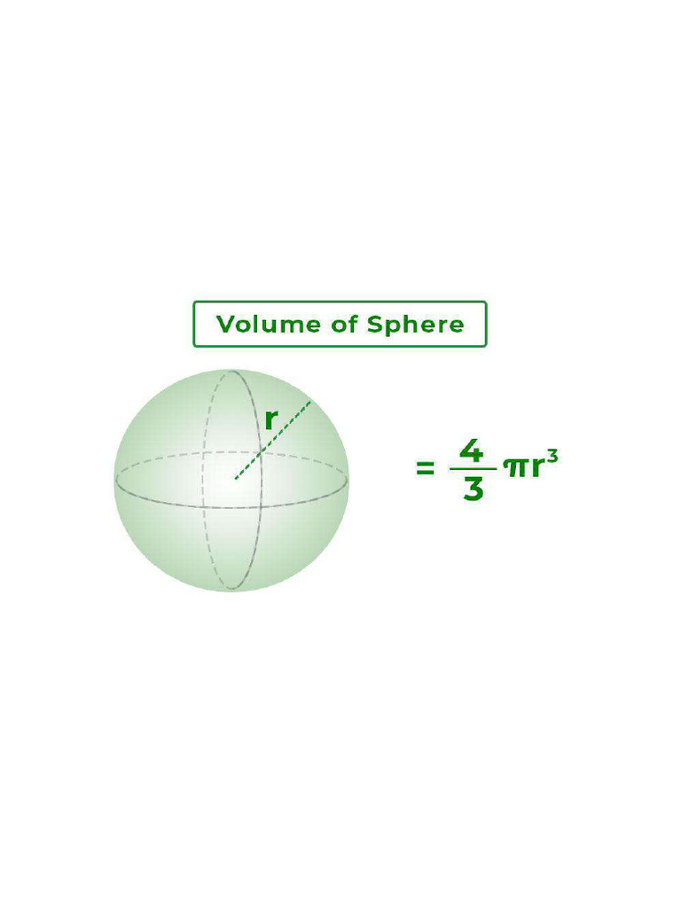 Volume of Sphere | PDF