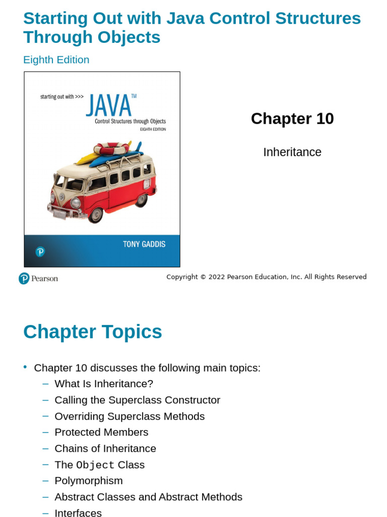 CSO Gaddis Java Chapter10 8e Accessible Edited | PDF | Inheritance (Object Oriented Programming ...