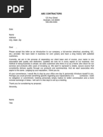 Construction EOI Letter Template | PDF