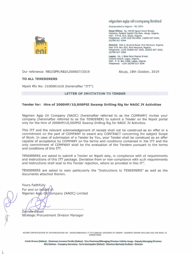 4.1 - Letter of Invitation To Tender | PDF