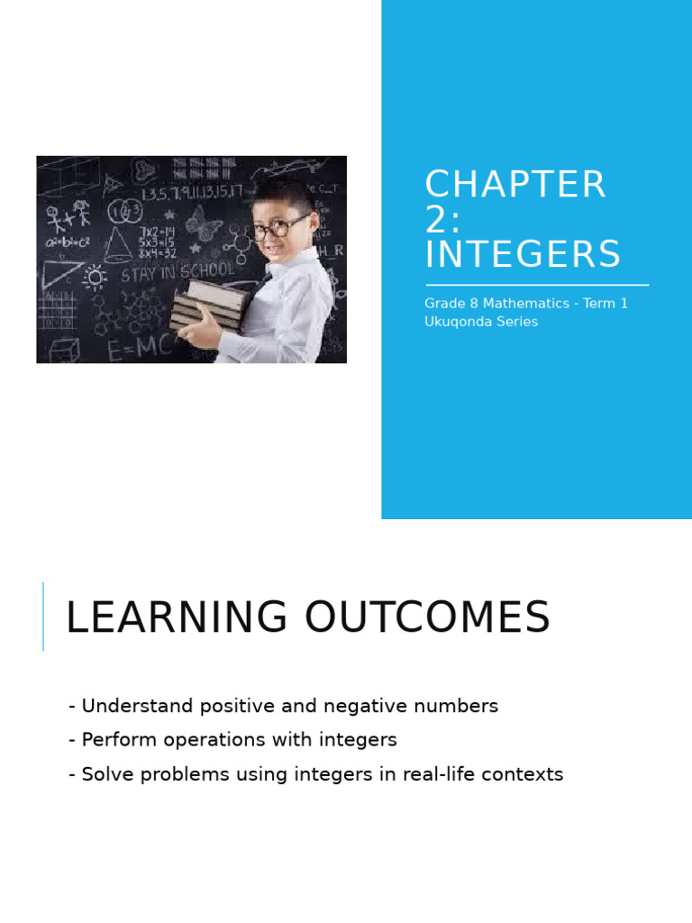 Grade8 Math Chapter2 Integers | PDF