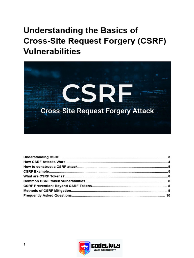 Understanding CSRF 1707389934 | PDF | Http Cookie | World Wide Web
