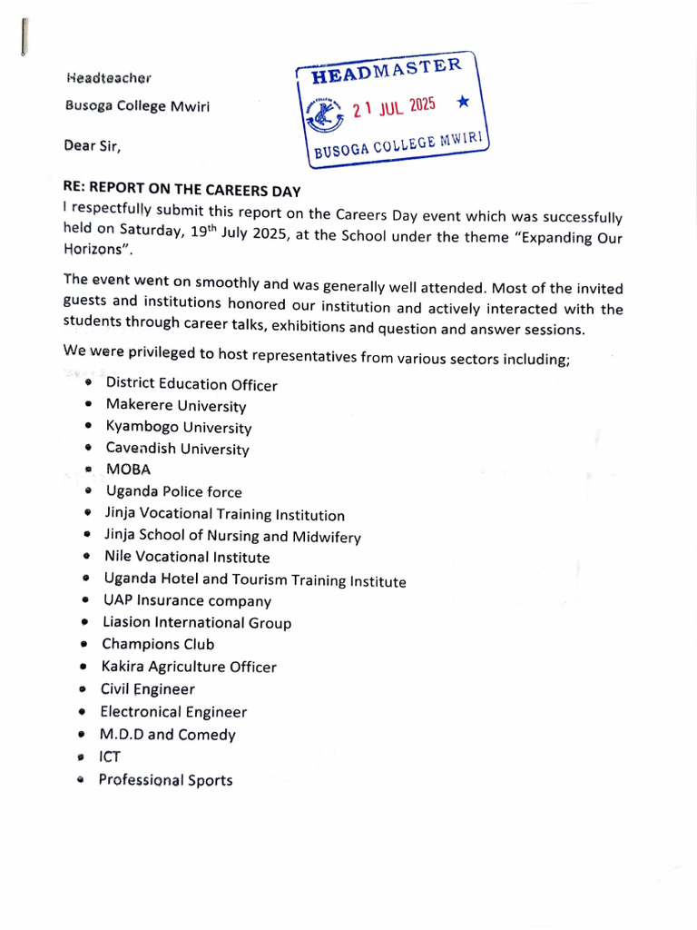 Careers Day Report | PDF