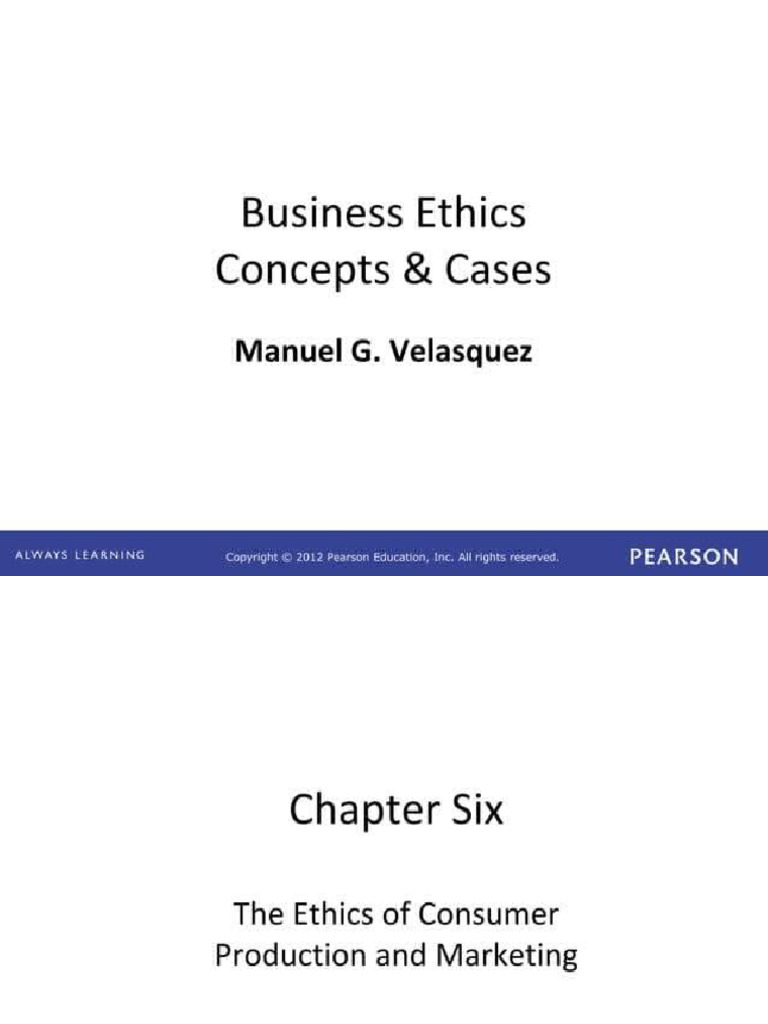 CH 6 Business Ethics & CSR | PDF