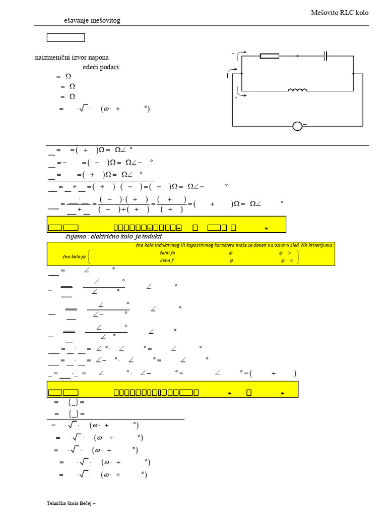 Nal - Oe2 - It - S - 09 - Lat - 01 - Mesovito RLC Kolo | PDF