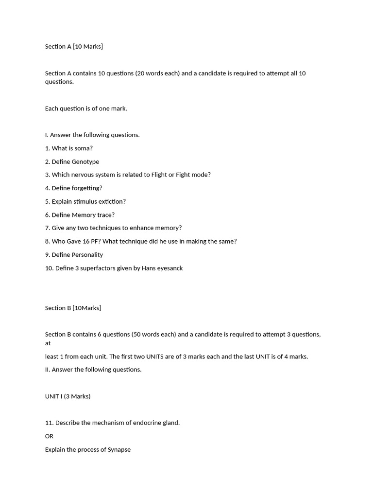 Basic Psychological Processes II Set 2 | PDF