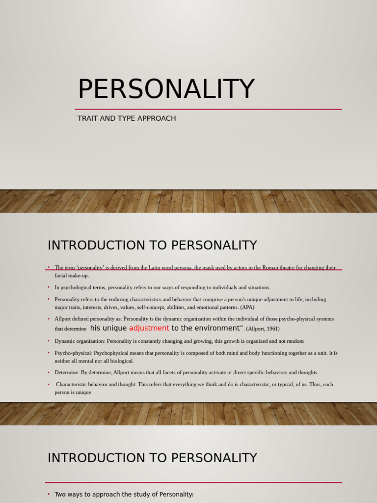 Personality Theories Pdf Extraversion And Introversion