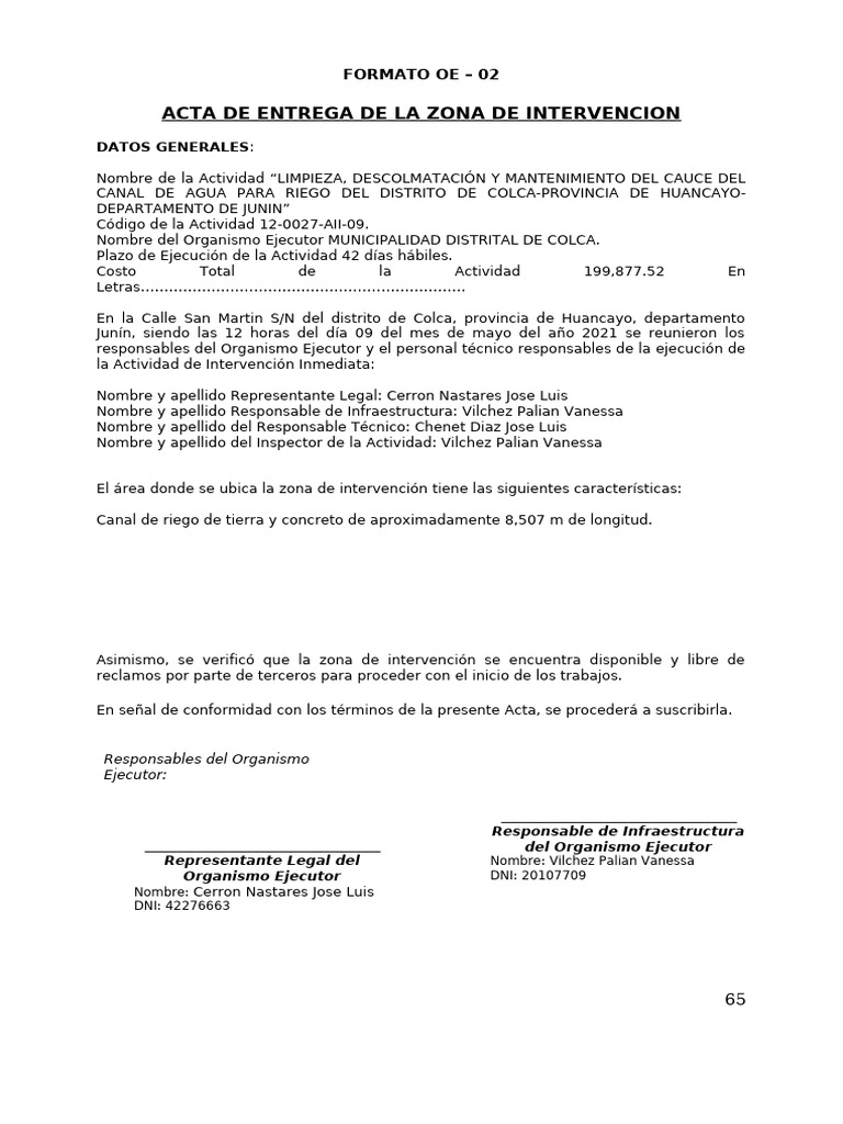 1.-Formatos Oe Pia-2021 (Editable) | PDF