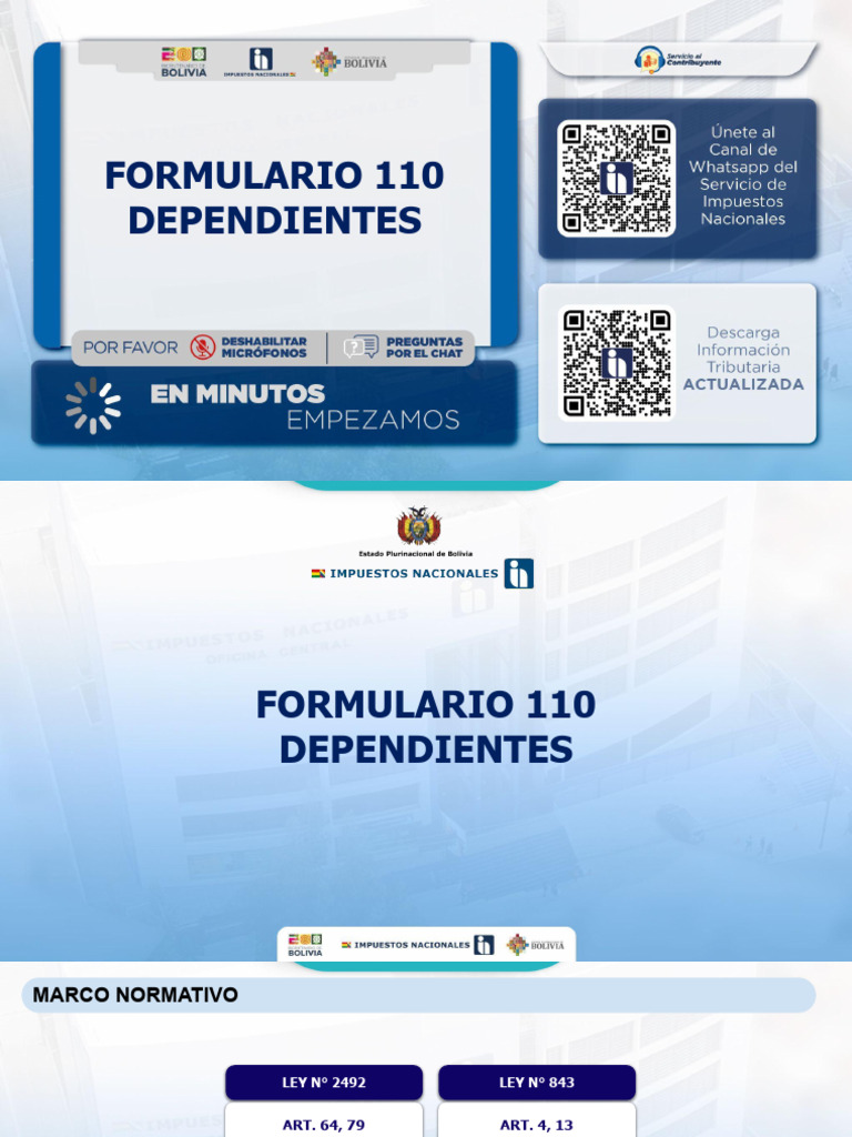 Declaración Formulario 110 para Dependientes | PDF | Impuestos | Factura