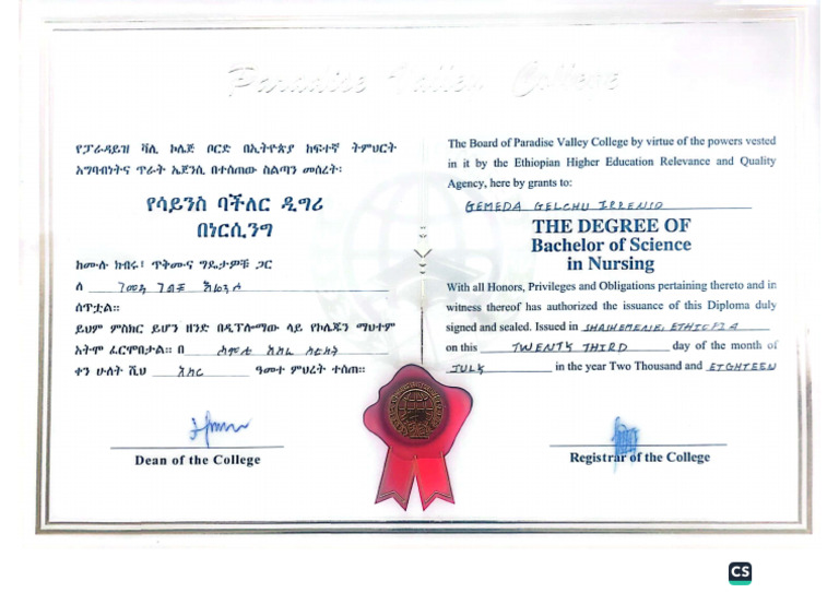 Original Degree | PDF