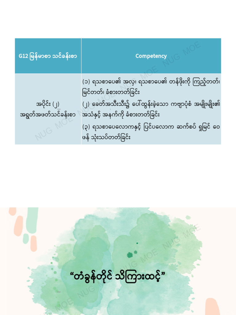 Ta Gon Taing - U Pon Nya | PDF