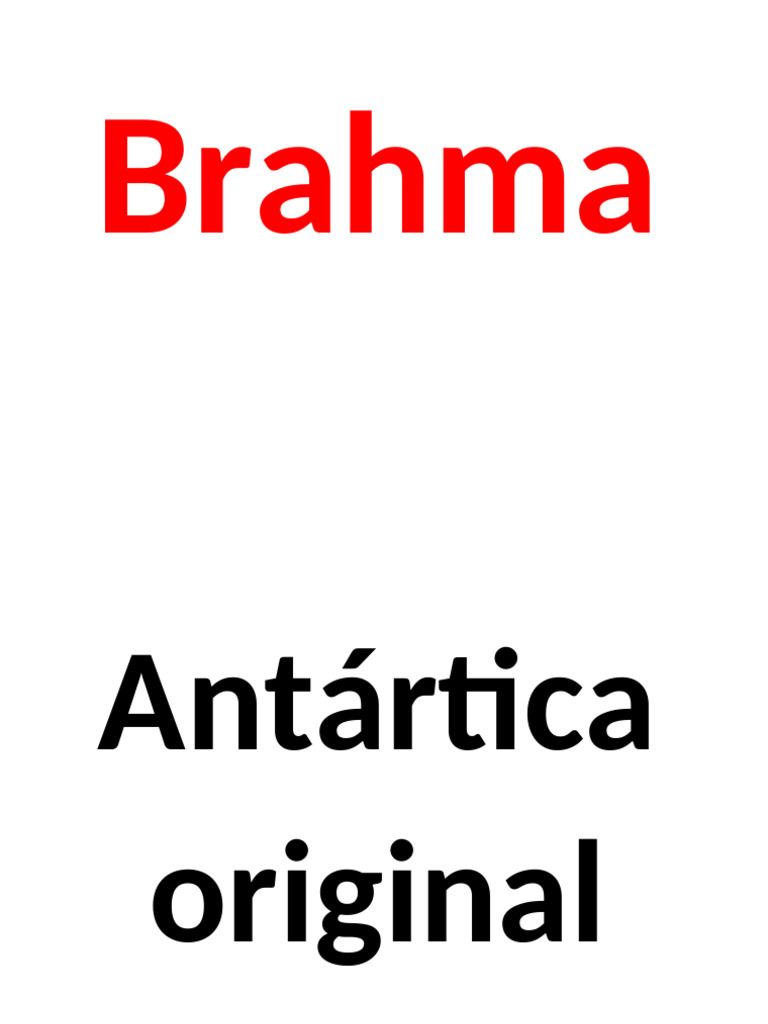 Brahma | PDF