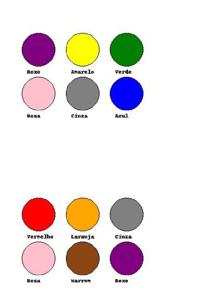 Cartelas Bingo Das Cores | PDF