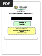 Grade 6 Term 3 Test Geo | PDF | Tropics | Rainforest