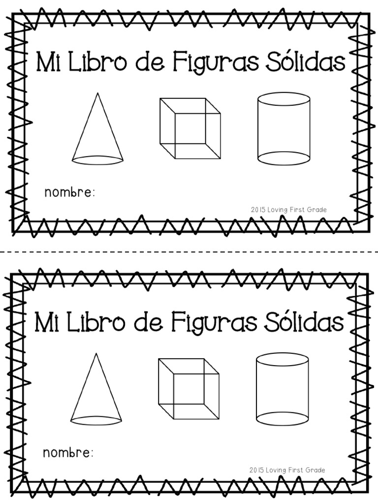 Mi Libro de Figuras Solidas: Nombre | PDF