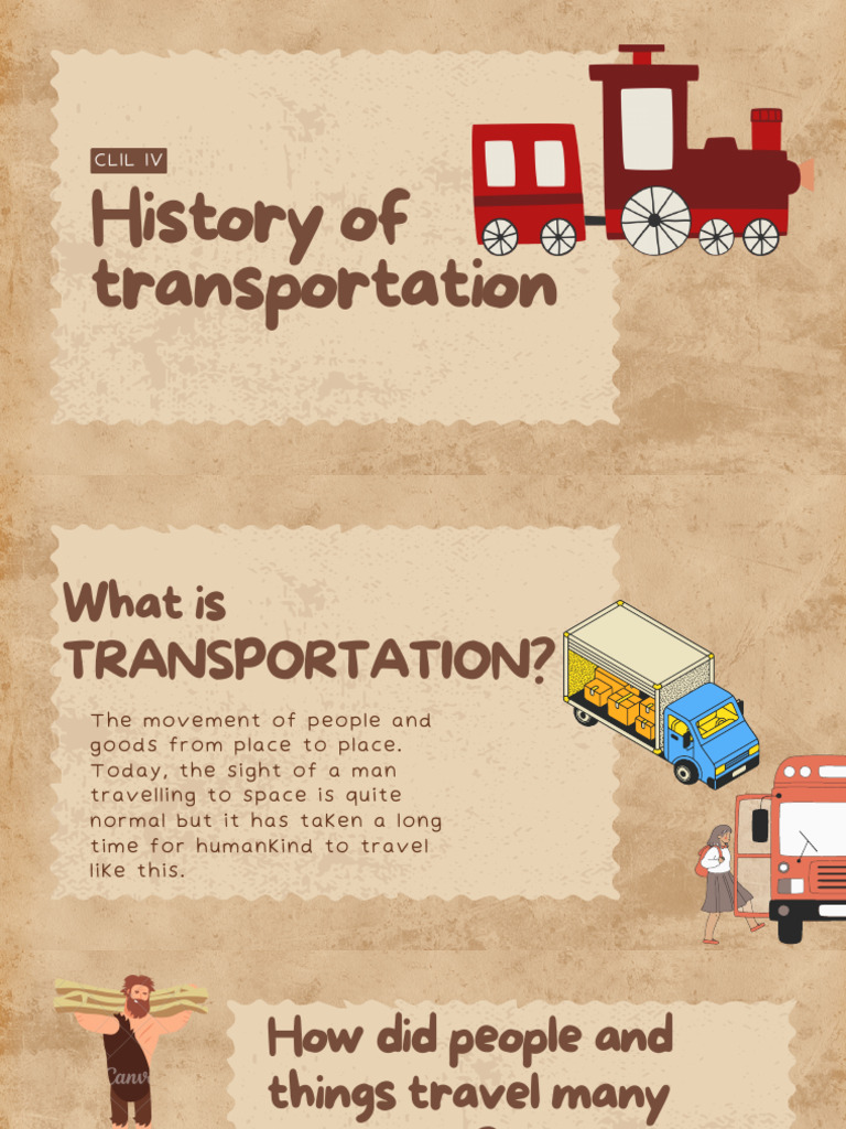 History of Transportation | PDF | Transport | Industrial Revolution