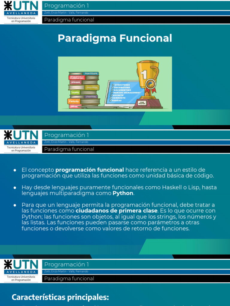Paradigma Funcional | PDF | Lenguaje de programación | Programacion Funcional