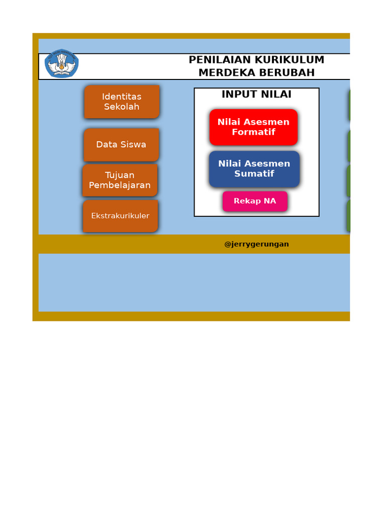 Format Rapor Kurikulum Merdeka SMP 2022.Xlsm | PDF