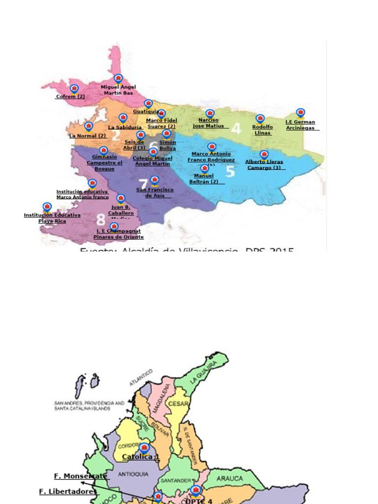 Mapa de Comunas Villavicencio Amor | PDF | Colombia
