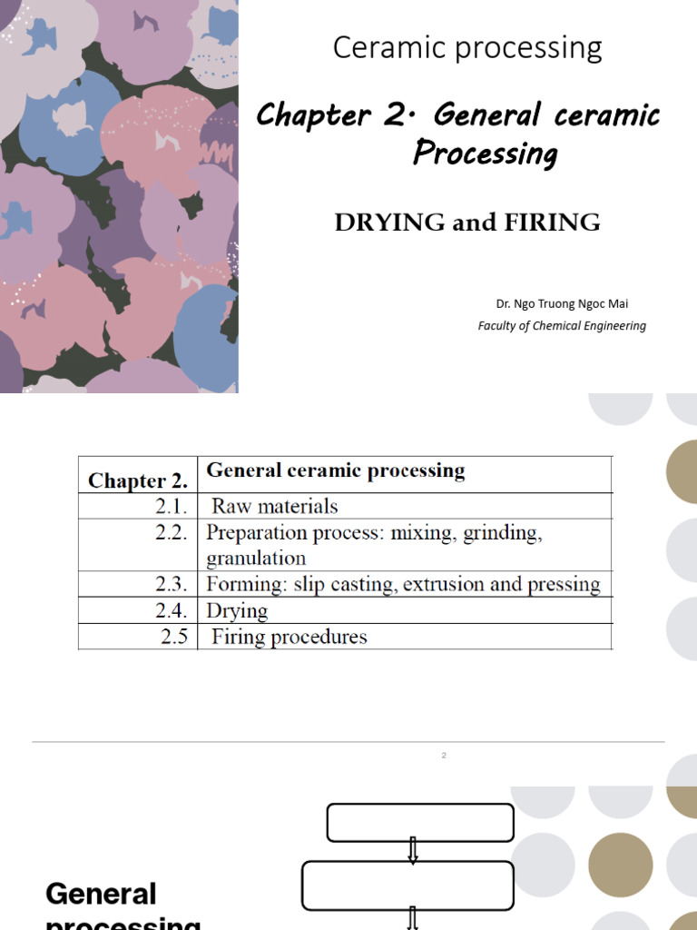 cHAPTER 2 - 4 DRYING and FIRING PROCESS | PDF | Sintering | Applied And Interdisciplinary Physics