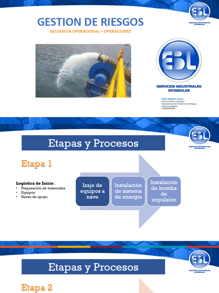 Desplazamineto de Columna de Agua EBL 2025 | PDF