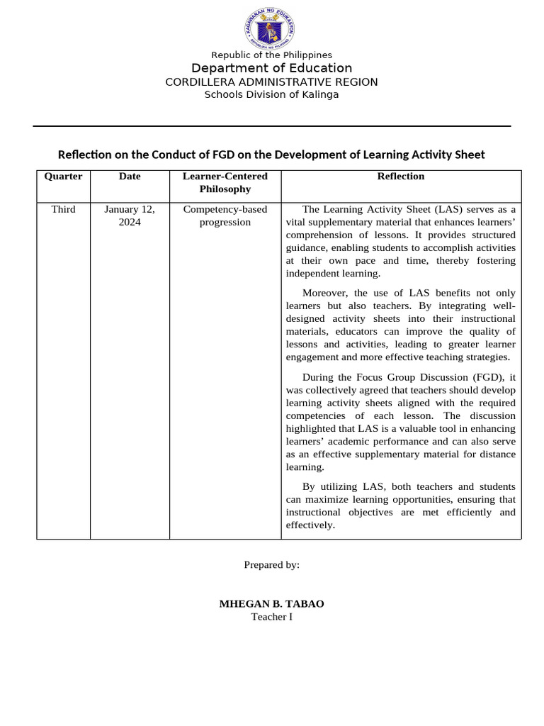 Reflection Ipcrf 2024 2025 | PDF | Learning | Educational Assessment