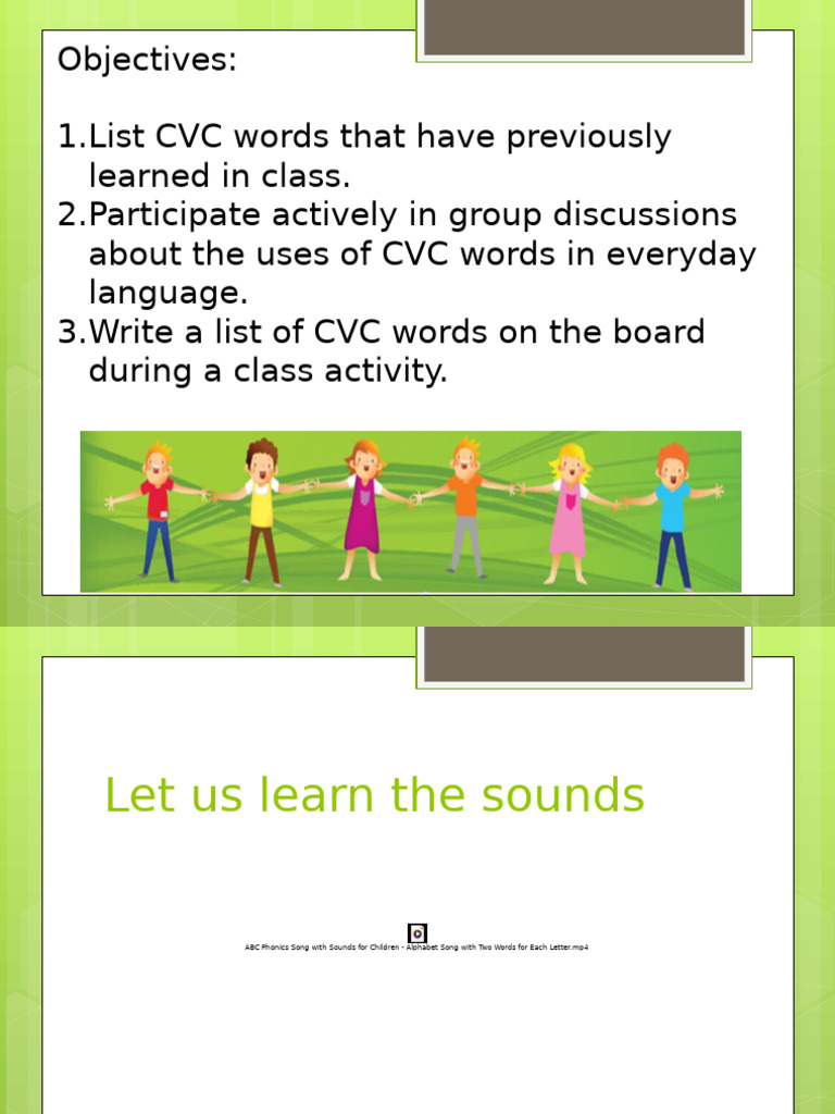 CVC Words Activities for Kids | PDF