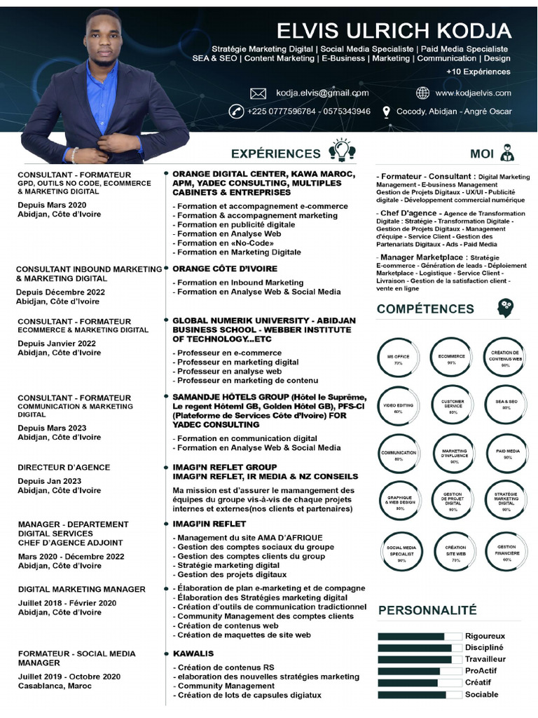 CV Elvis Kodja Francais.-1 | PDF
