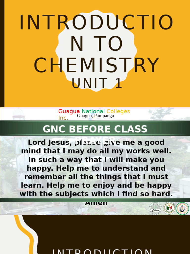 Module-1-Lesson-1-Introduction-to-chemistry 2 | PDF | Chemistry ...