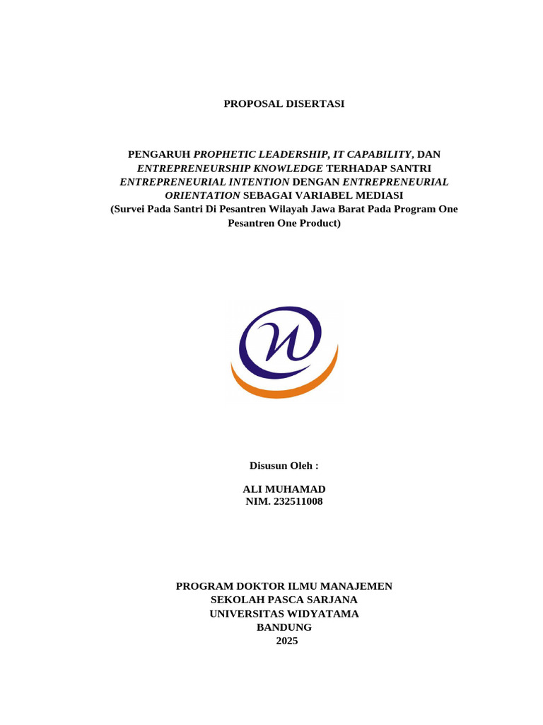 Proposal Disertasi 11-07-2025 Indonesia - Docx Revisi | PDF