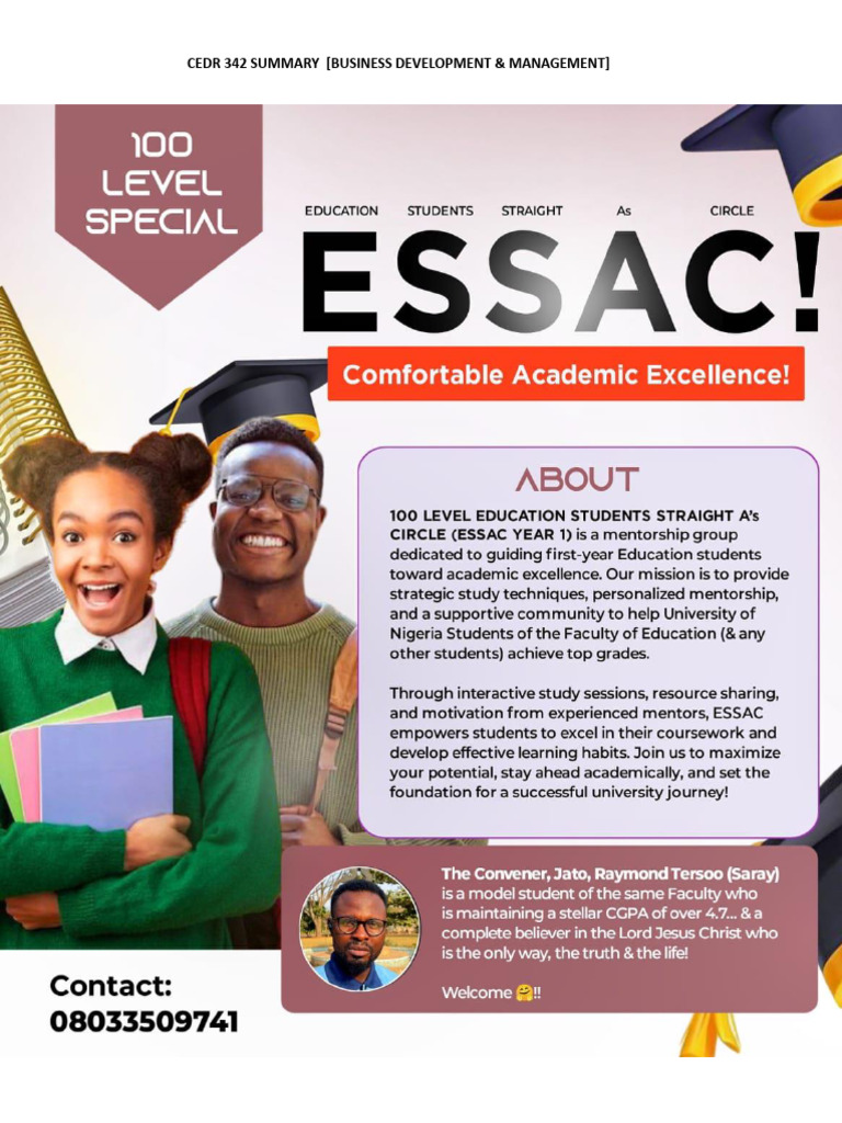 Cedr 342 Summary (New-Texbook) | PDF | Partnership | Organizational Structure