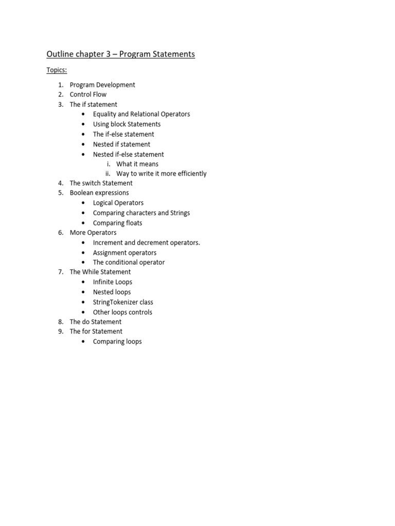 Outline Chapter 3 | PDF