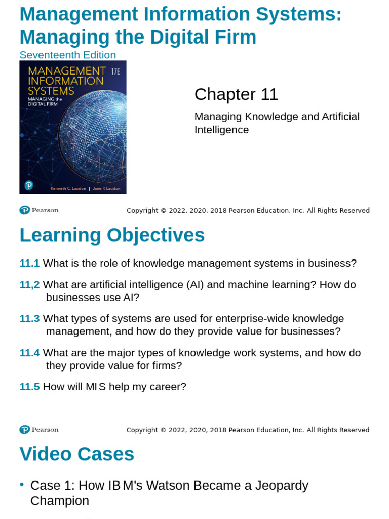 Laudon Mis17 PPT Ch11 | PDF | Machine Learning | Deep Learning