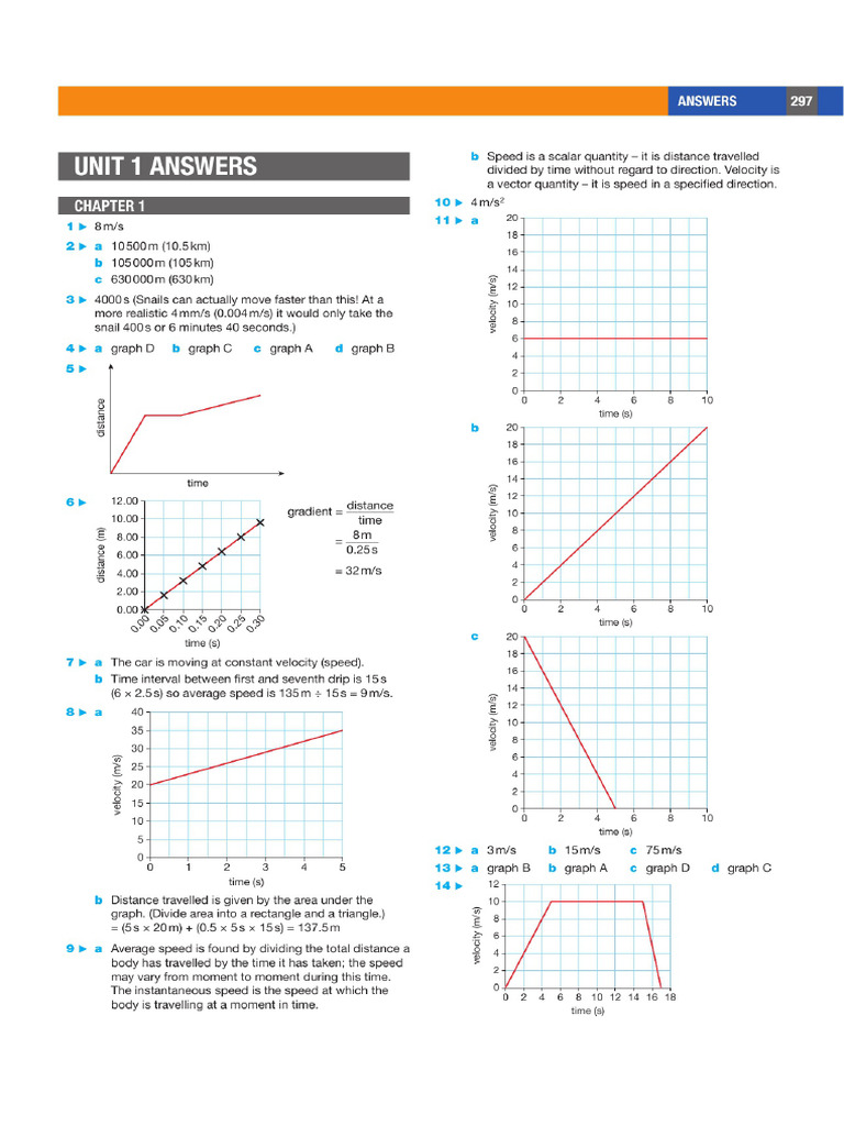 Physics Answer Key | PDF