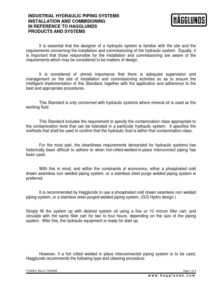 F10308-2 Piping Install Commissioning | PDF | Pipe (Fluid Conveyance) | Welding