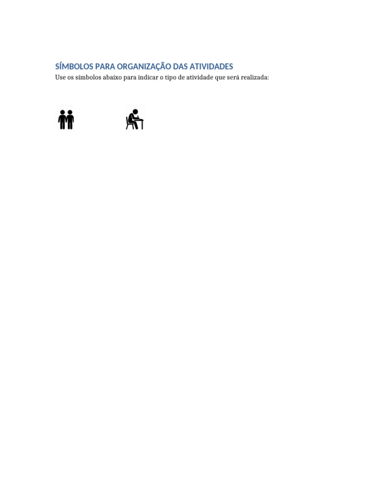 Simbolos Atividades Visual | PDF