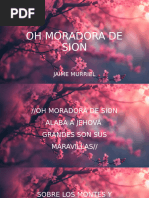 Letra de Oh Moradora de Sion de Jaime Murrell - MUSICA | PDF