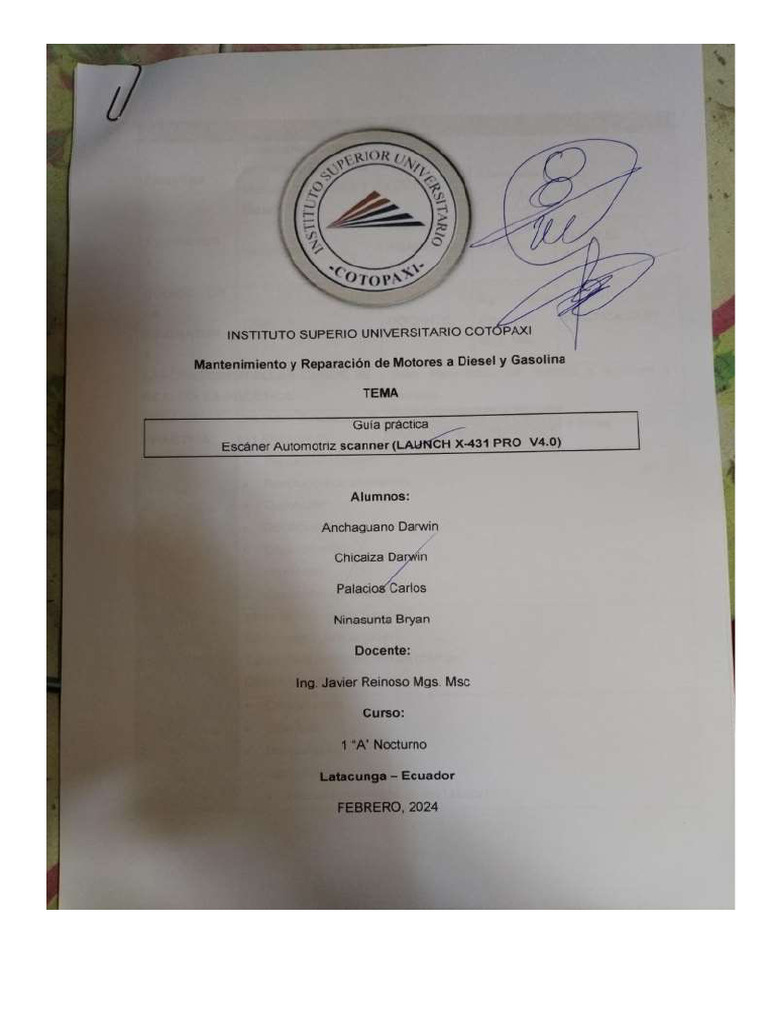 2D - Actividad - 09 - Guia Practica (Escanner Launch - Scanlite - Compresímetro) | PDF