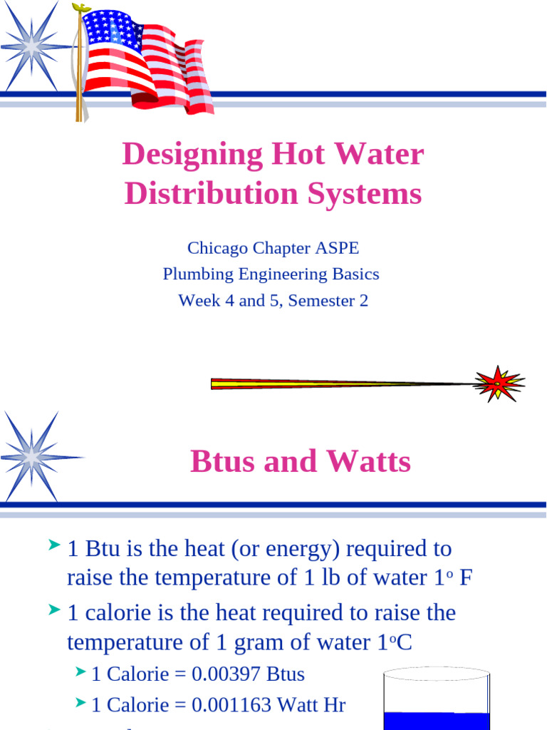 ASPE Basic - Semester 2, Week 4 & 5 - Hot Water Design | PDF | Water ...