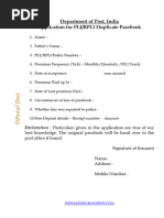Post Office ECS Mandate Form Guide | PDF | Finance & Money Management