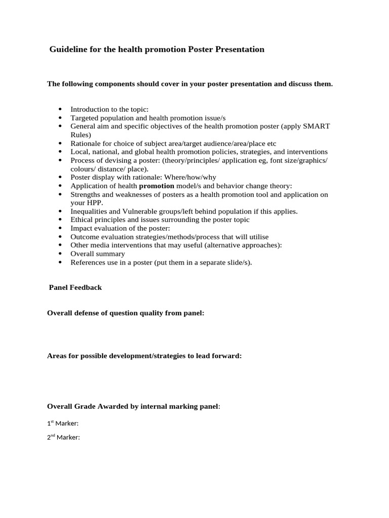 Guideline Poster Presentation | PDF