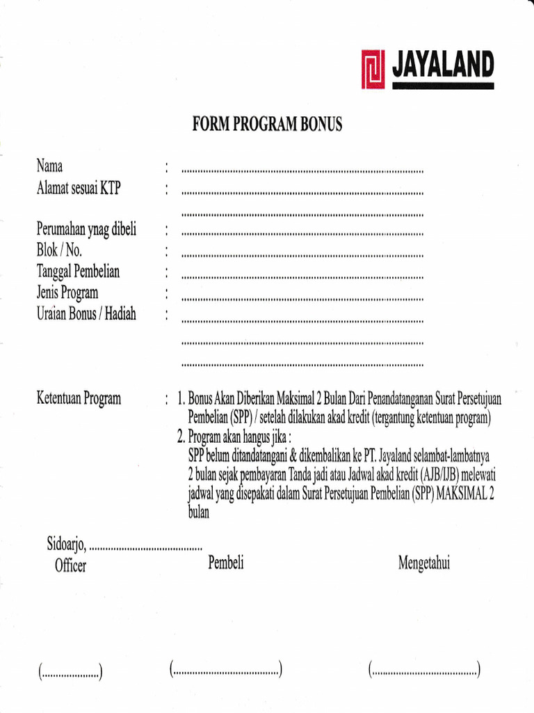 Form Bonus | PDF