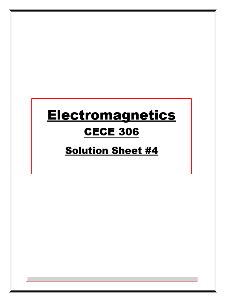 Solution New Sheet#4 | PDF