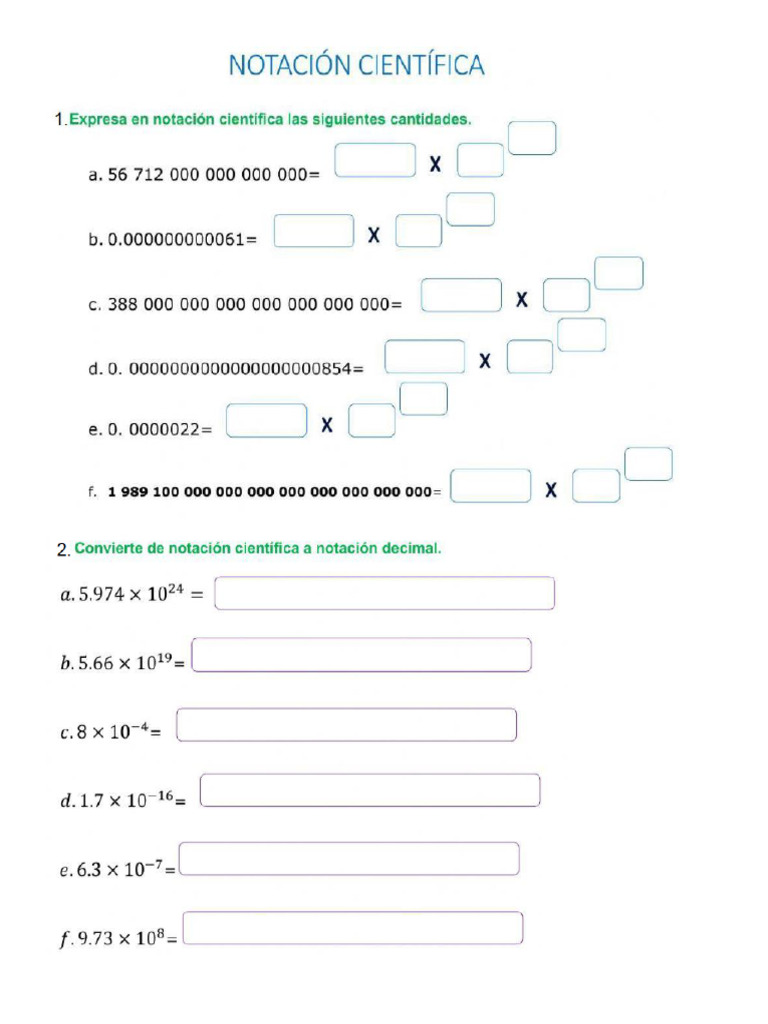 Notacion Cientifica | PDF