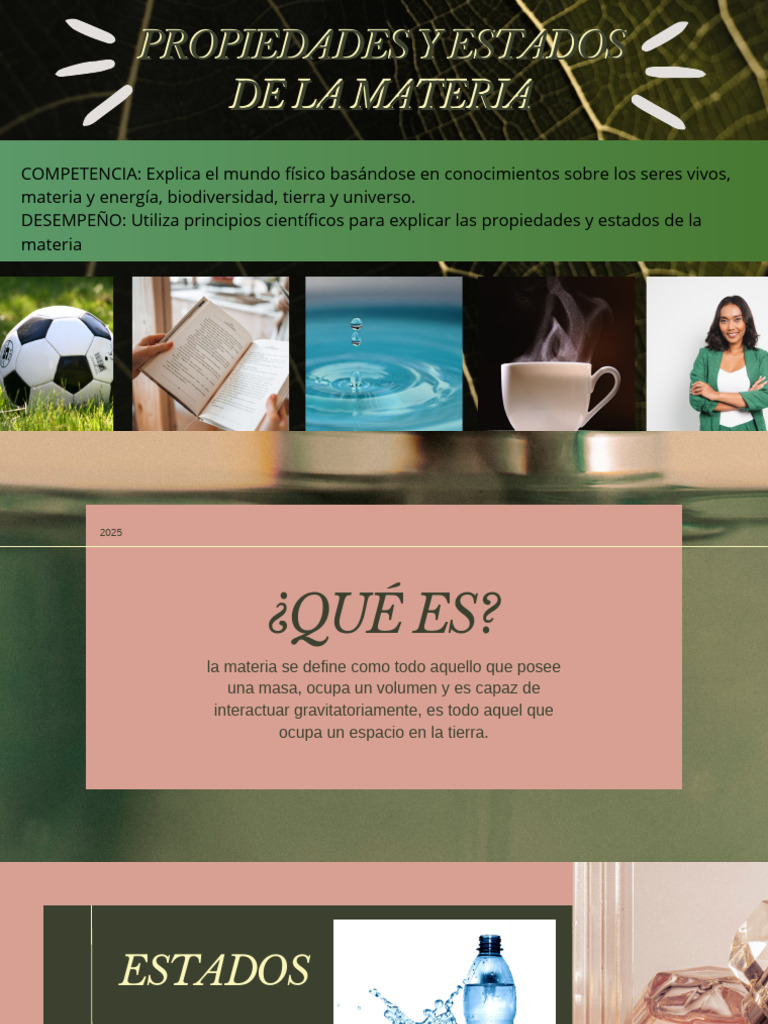 Propiedades y Estados de La Materia | PDF