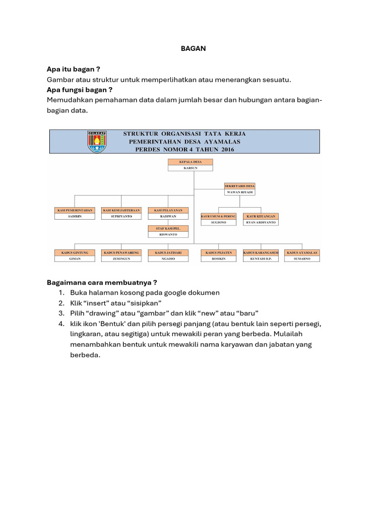 Kelas 4 - Bagan | PDF