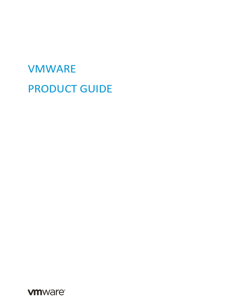 VMware Product Guide | PDF | Virtualization | V Mware