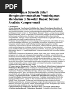 SOP Lengkap Kurikulum Merdeka Deep Learning SD | PDF