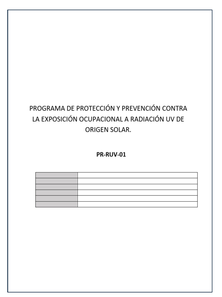Programa de UV Solar | PDF | Ultravioleta | Radiación