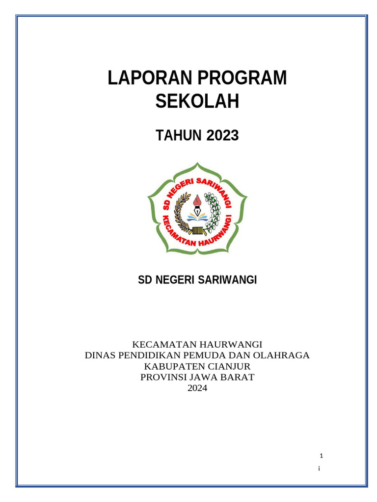 Laporan Program Sekolah | PDF
